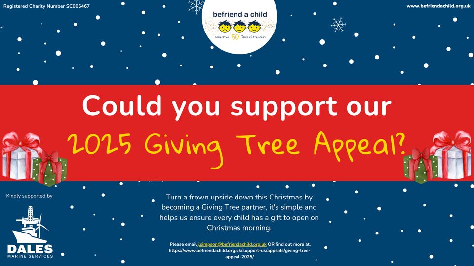 Befriend a Child launches call for local partners to support the 2025 Giving Tree Appeal