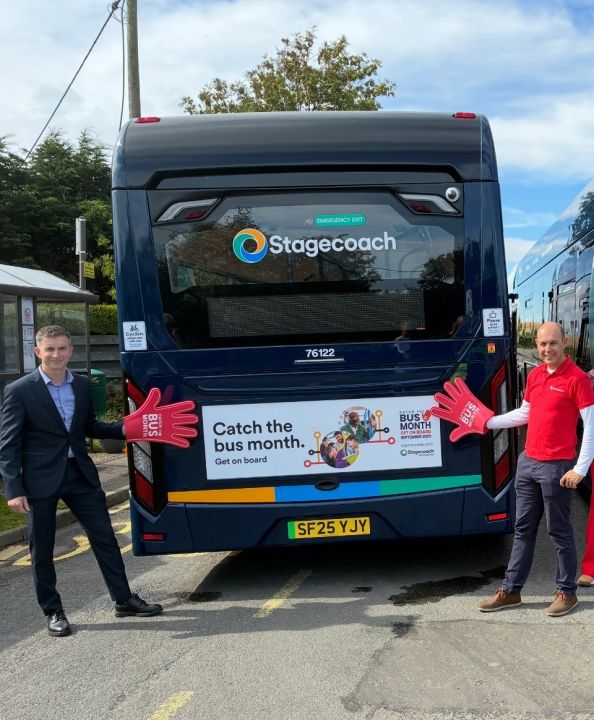 Stagecoach celebrates triple success at Catch the Bus Month Awards