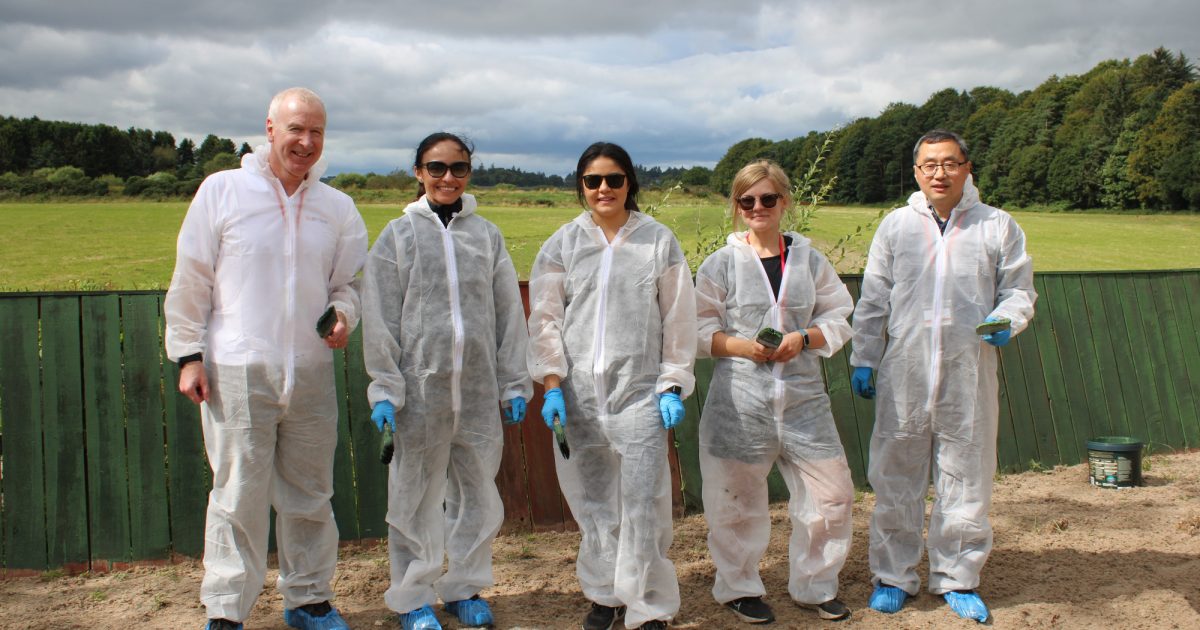 Arnlea team volunteers at Camphill School Aberdeen