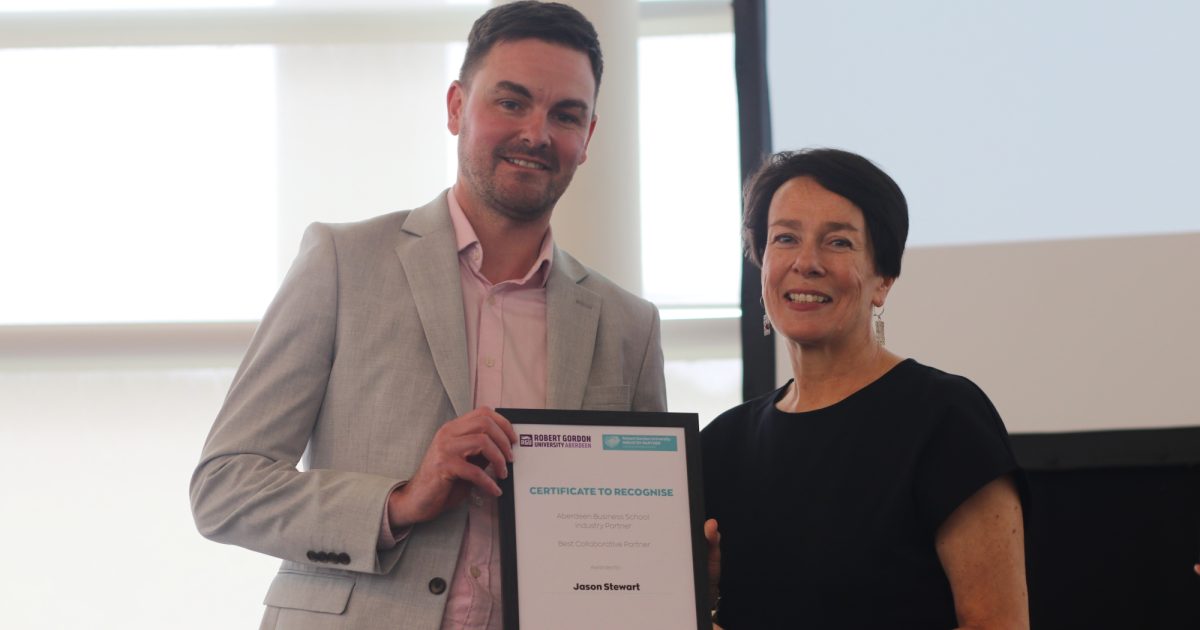 Chamber's Jason Stewart recognised by RGU with Best Collaborative ...