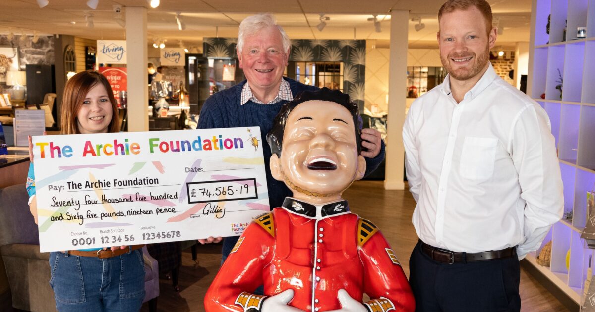 Tayside home furniture store raises £75,000 for children’s charity