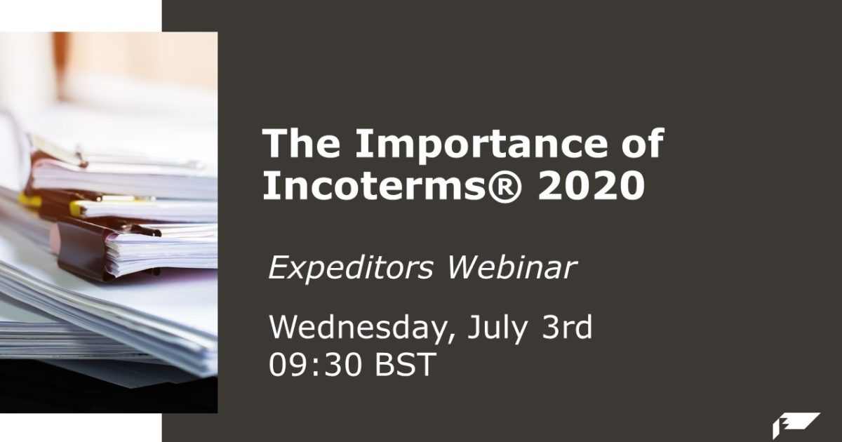 Expeditors hosts free webinar on Incoterms® 2020