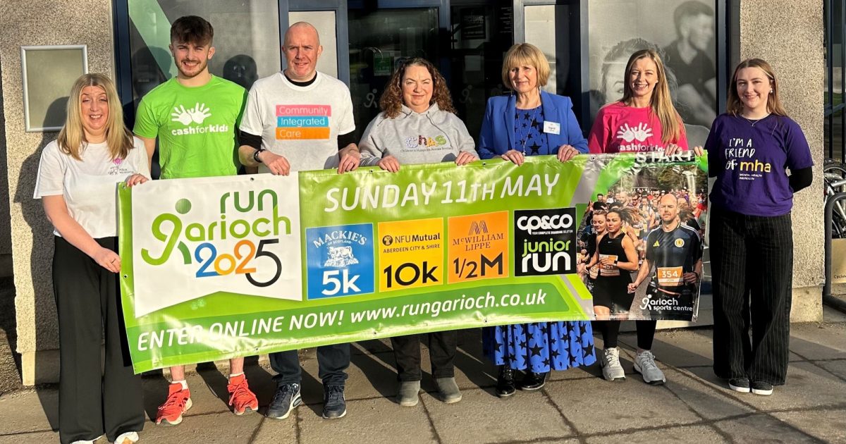 Run Garioch welcomes 2025 charity partners to Garioch Sports Centre